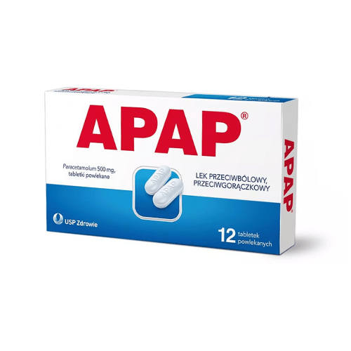 APAP (12 Coated Tablets) 500mg - Zimgi Cosmetics