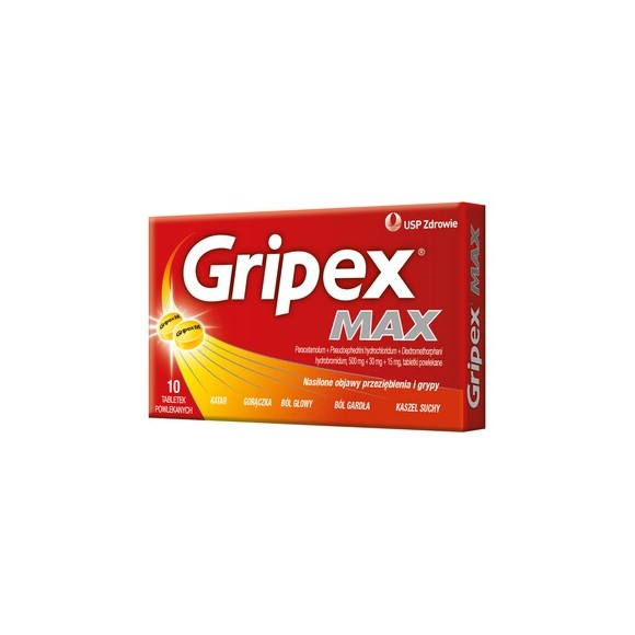 Gripex Max Coated Tablets (10 Tablets) - Zimgi Cosmetics