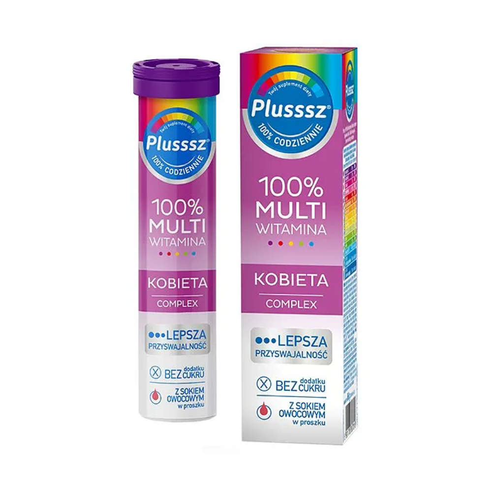Plusssz 100% Multivitamin Woman Complex (20 Tablets) - Zimgi Cosmetics
