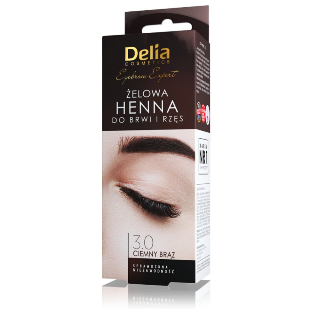 Eyebrow Gel Henna (Shade 3.0 Dark Brown)15ml - Zimgi Cosmetics