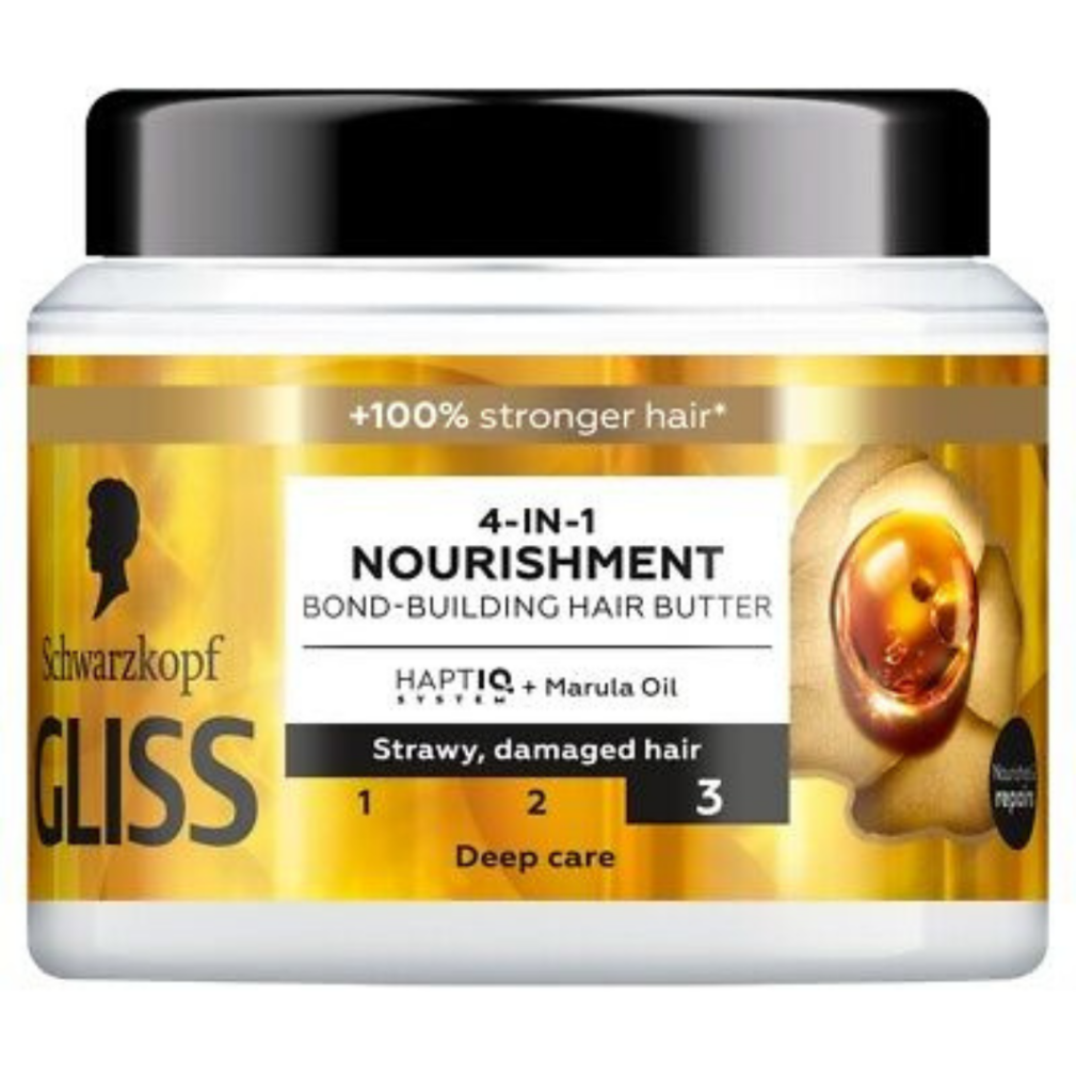 Schwarzkopf Gliss 4-in-1 Nourishment Bond-Building Hair Butter 400ml ...