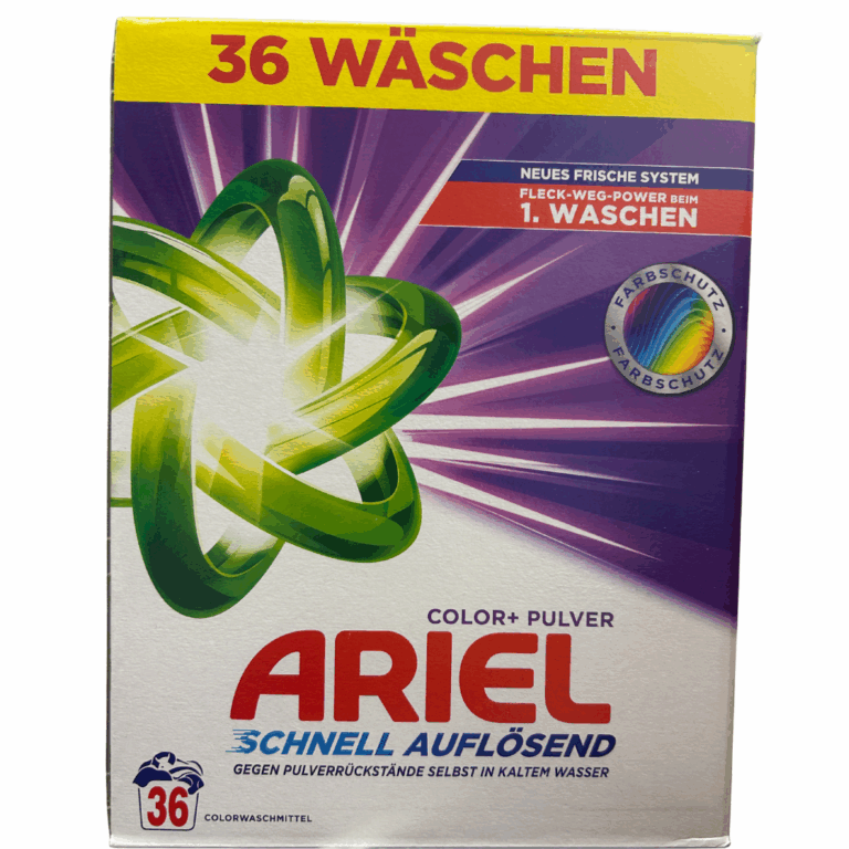 Ariel Color+ Laundry Detergent Powder – 36 Washes, Fast-Dissolving ...